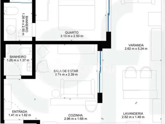 Apartamento para Venda em São Paulo/SP Campos Eliseos 1 Quartos