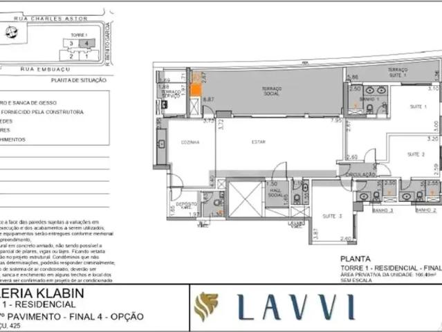 Apartamento para Venda em São Paulo/SP Chácara Klabin 3 Quartos