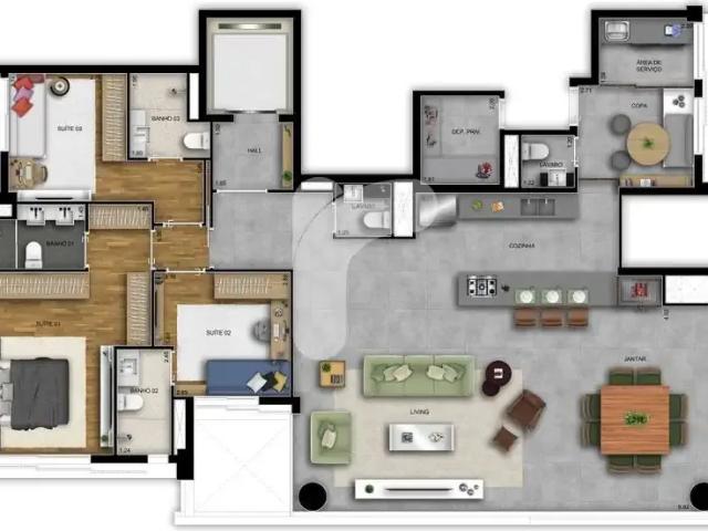 Apartamento para Venda em São Paulo/SP Chácara Klabin 3 Quartos
