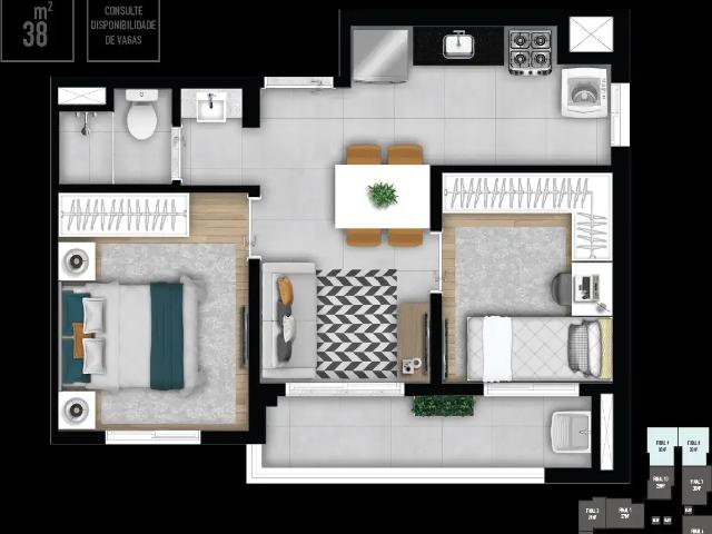 Apartamento para Venda em São Paulo/SP Chácara Inglesa 2 Quartos