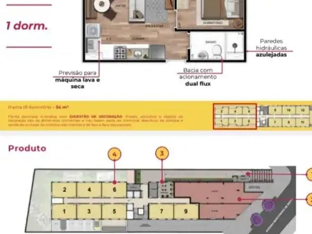 Apartamento para Venda em São Paulo/SP Chácara Seis de Outubro 2 Quartos