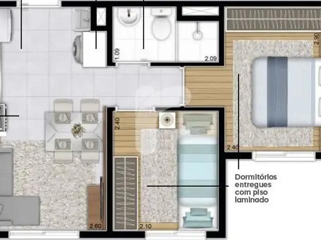 Apartamento para Venda em São Paulo/SP Cidade Líder 2 Quartos