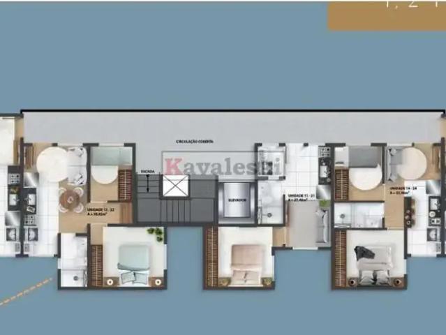 Apartamento para Venda em São Paulo/SP Cidade Patriarca 2 Quartos