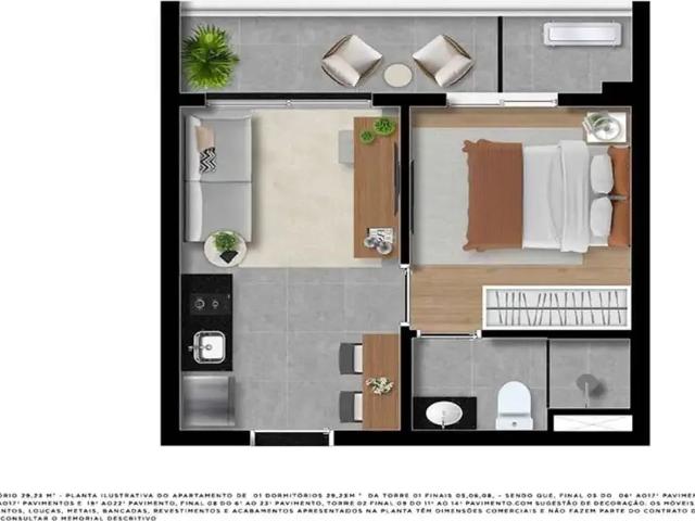 Apartamento para Venda em São Paulo/SP Higienópolis 2 Quartos