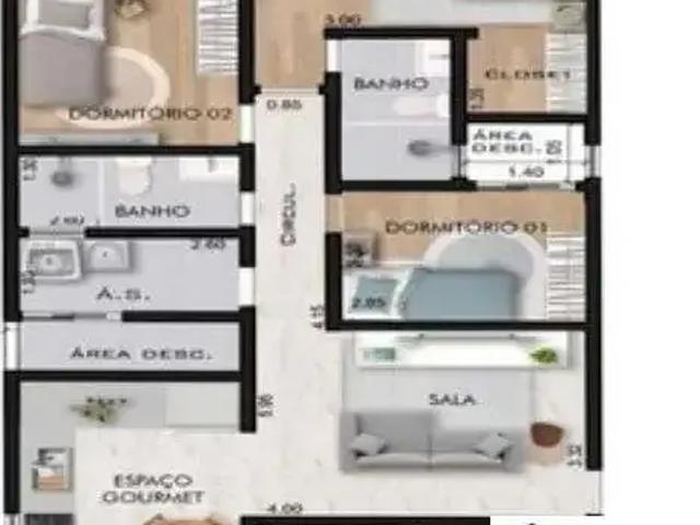 Apartamento para Venda em São Paulo/SP Horto Florestal 3 Quartos