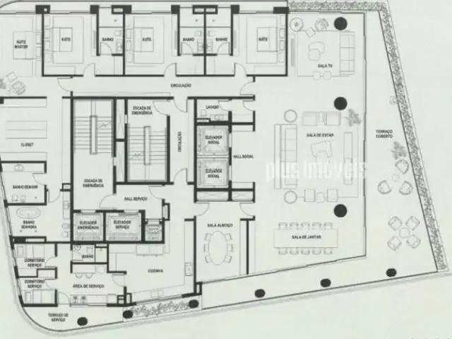 Apartamento para Venda em São Paulo/SP Itaim Bibi 5 Quartos