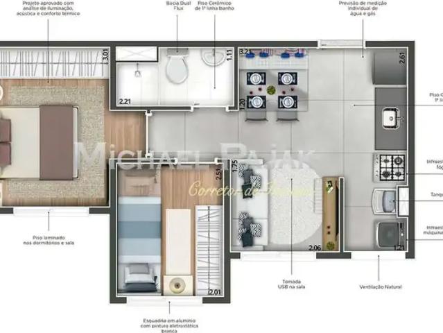 Apartamento para Venda em São Paulo/SP Imirim 2 Quartos