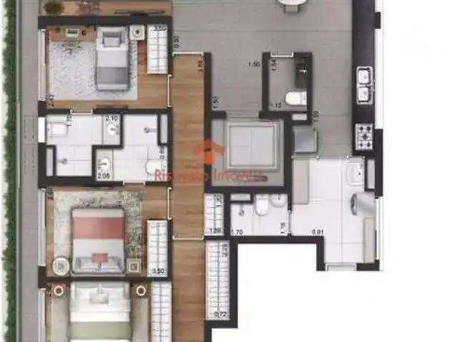 Apartamento para Venda em São Paulo/SP Indianópolis 2 Quartos