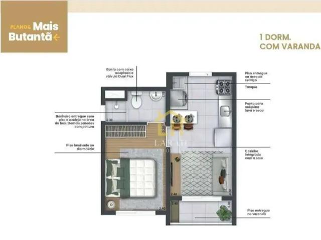 Apartamento para Venda em São Paulo/SP Instituto de Previdência 1 Quartos