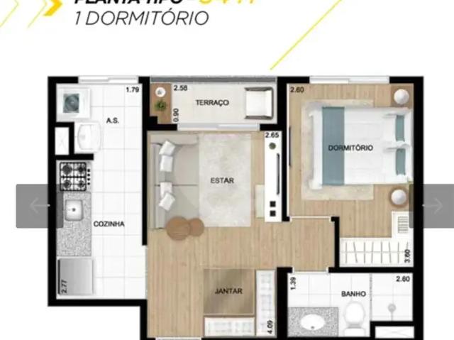 Apartamento para Venda em São Paulo/SP Liberdade 1 Quartos