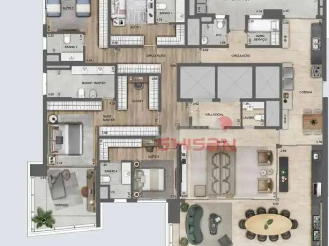 Apartamento para Venda em São Paulo/SP Paraíso 4 Quartos