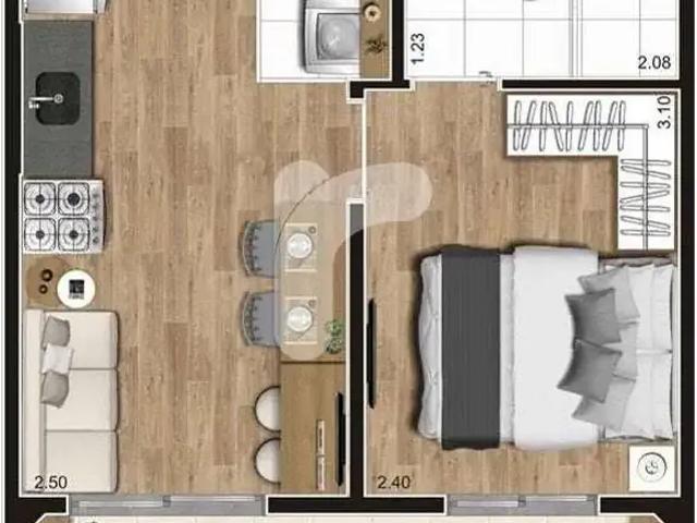 Apartamento para Venda em São Paulo/SP Parque Bristol 1 Quartos