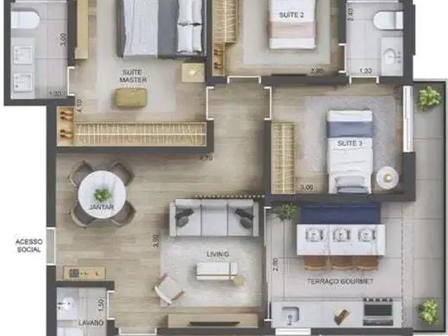 Apartamento para Venda em São Paulo/SP Perdizes 3 Quartos