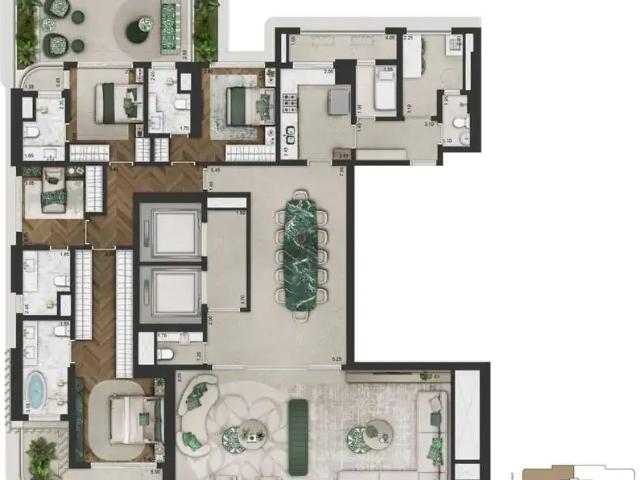 Apartamento para Venda em São Paulo/SP Pinheiros 4 Quartos