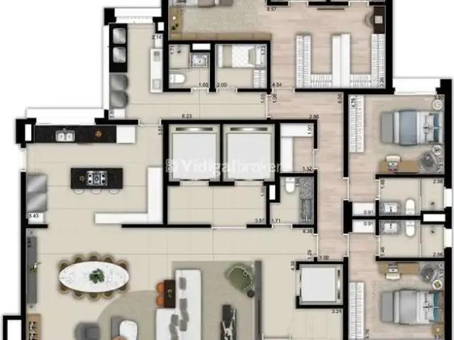 Apartamento para Venda em São Paulo/SP Pinheiros 4 Quartos