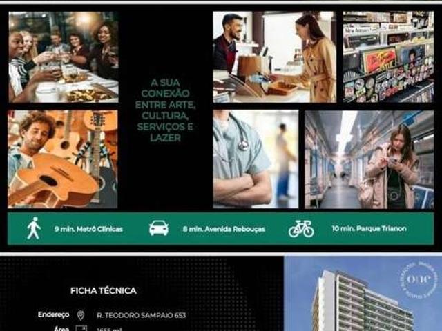 Apartamento para Venda em São Paulo/SP Pinheiros 1 Quartos