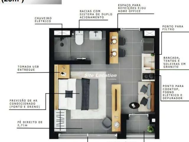 Apartamento para Venda em São Paulo/SP Pinheiros 1 Quartos