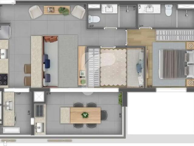 Apartamento para Venda em São Paulo/SP Pinheiros 2 Quartos
