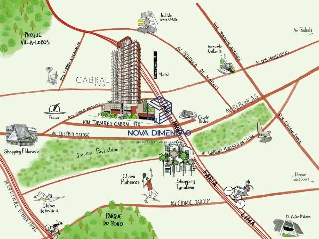 Apartamento para Venda em São Paulo/SP Pinheiros 3 Quartos