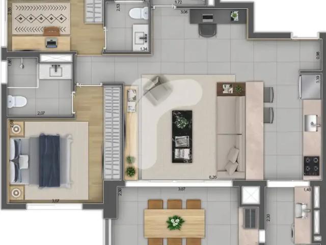 Apartamento para Venda em São Paulo/SP Pinheiros 3 Quartos