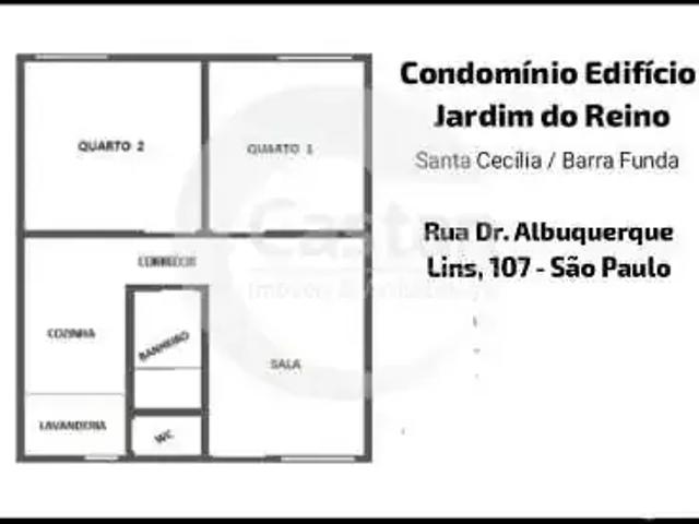 Apartamento para Venda em São Paulo/SP Santa Cecília 2 Quartos