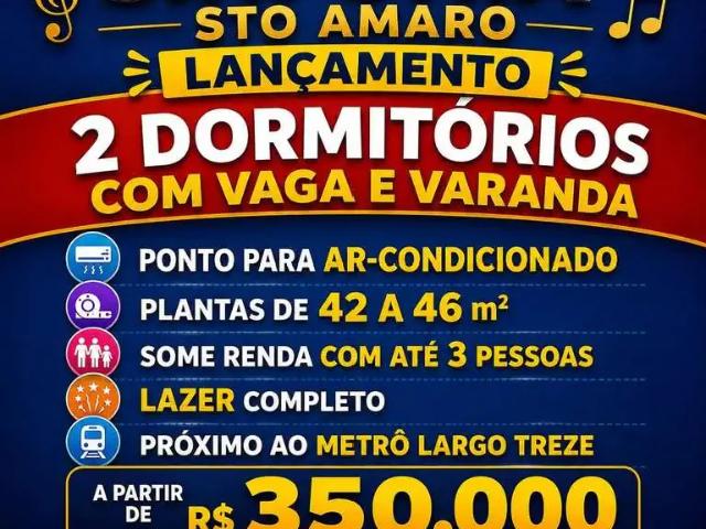 Apartamento para Venda em São Paulo/SP Santo Amaro 2 Quartos