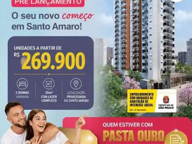 Apartamento para Venda em São Paulo/SP Santo Amaro 2 Quartos