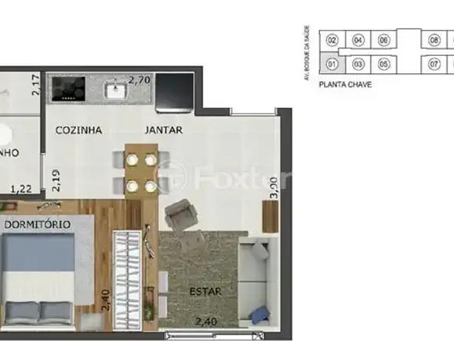 Apartamento para Venda em São Paulo/SP Saúde 1 Quartos