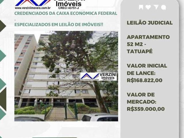 Apartamento para Venda em São Paulo/SP Tatuapé 2 Quartos