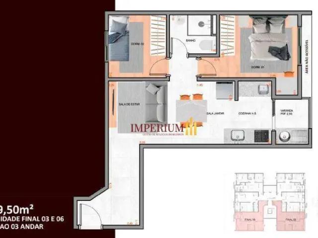 Apartamento para Venda em São Paulo/SP Vila Carrão 2 Quartos