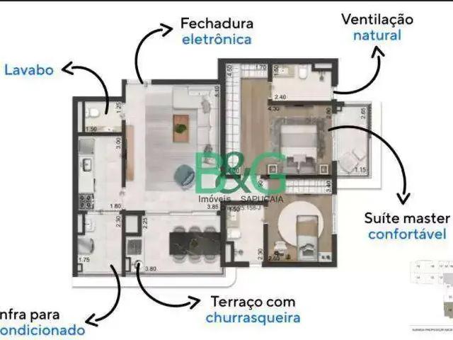 Apartamento para Venda em São Paulo/SP Vila Clementino 2 Quartos