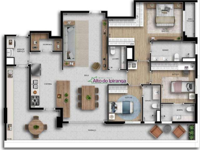 Apartamento para Venda em São Paulo/SP Vila Clementino 3 Quartos