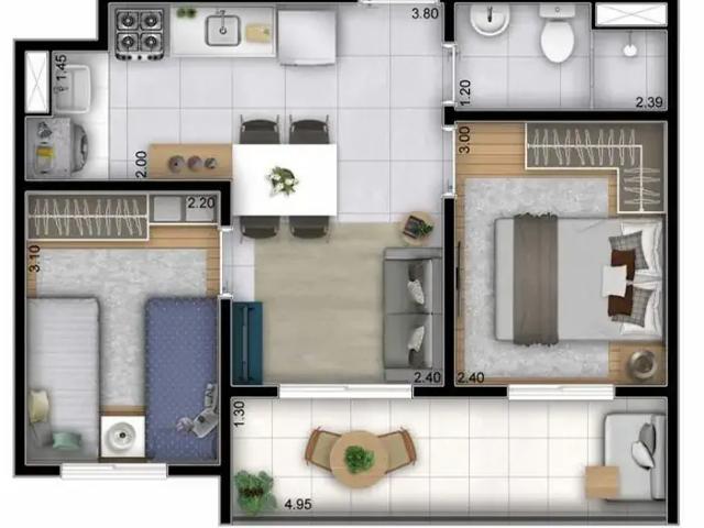 Apartamento para Venda em São Paulo/SP Vila Andrade 2 Quartos
