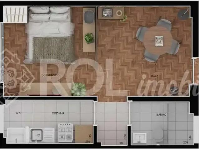 Apartamento para Venda em São Paulo/SP Vila Buarque 1 Quartos