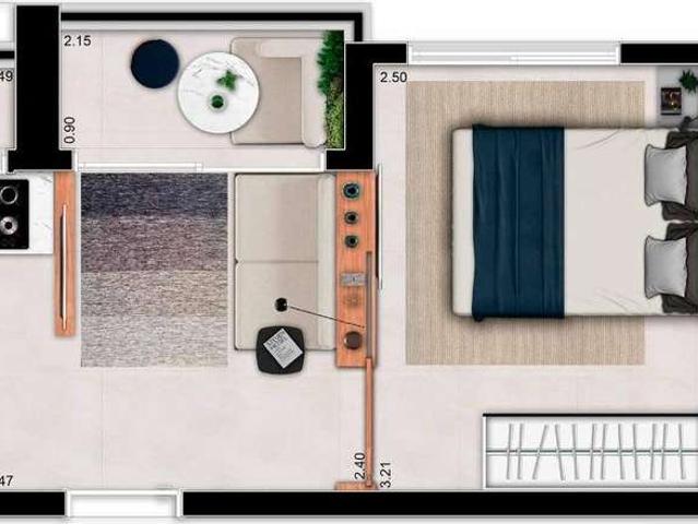 Apartamento para Venda em São Paulo/SP Vila Buarque 1 Quartos