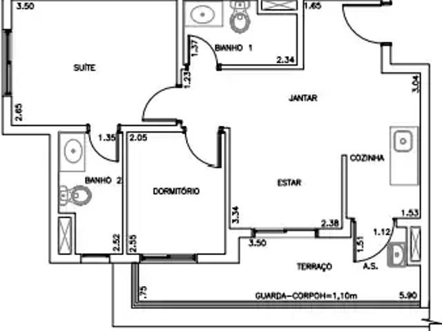 Apartamento para Venda em São Paulo/SP Vila Gumercindo 2 Quartos