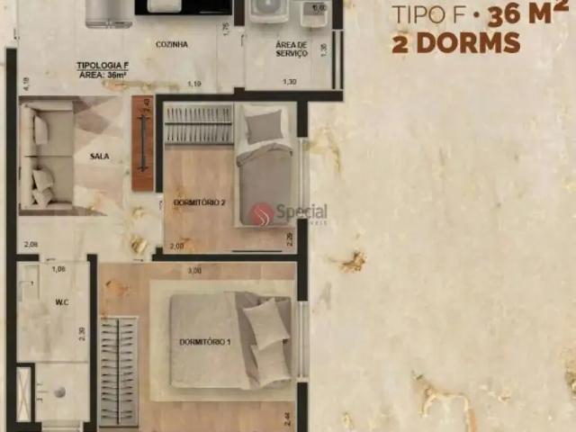 Apartamento para Venda em São Paulo/SP Vila Ema 2 Quartos