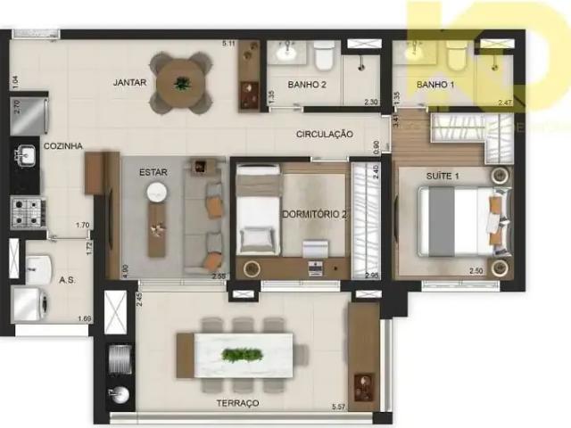 Apartamento para Venda em São Paulo/SP Vila Independência 2 Quartos