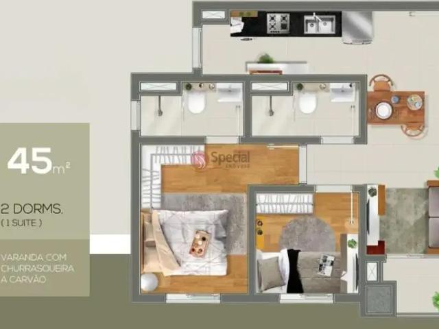 Apartamento para Venda em São Paulo/SP Vila Matilde 2 Quartos