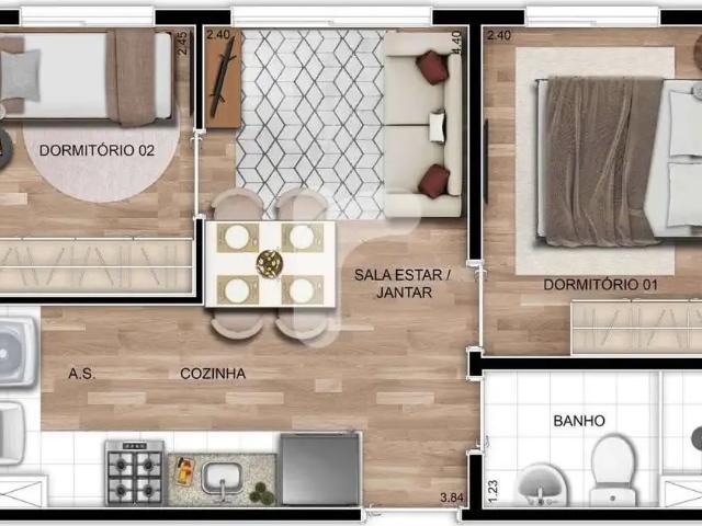 Apartamento para Venda em São Paulo/SP Vila Matilde 2 Quartos