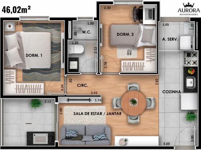 Apartamento para Venda em São Paulo/SP Vila Matilde 2 Quartos