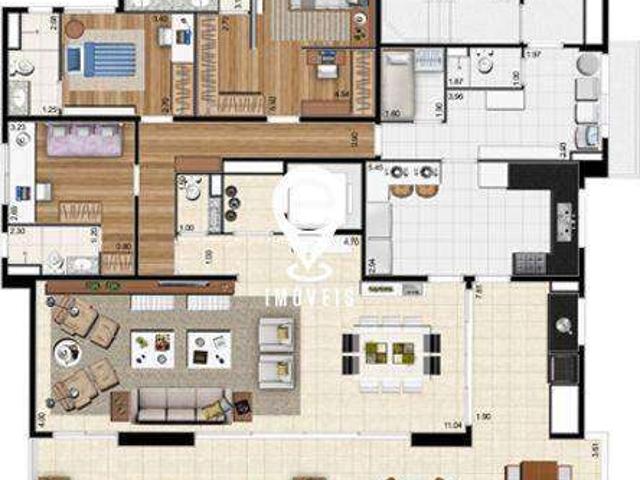 Apartamento para Venda em São Paulo/SP Vila Mariana 4 Quartos