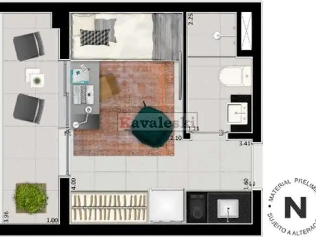 Apartamento para Venda em São Paulo/SP Vila Mariana 1 Quartos