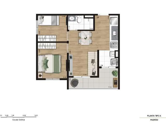 Apartamento para Venda em São Paulo/SP Vila Mira 2 Quartos