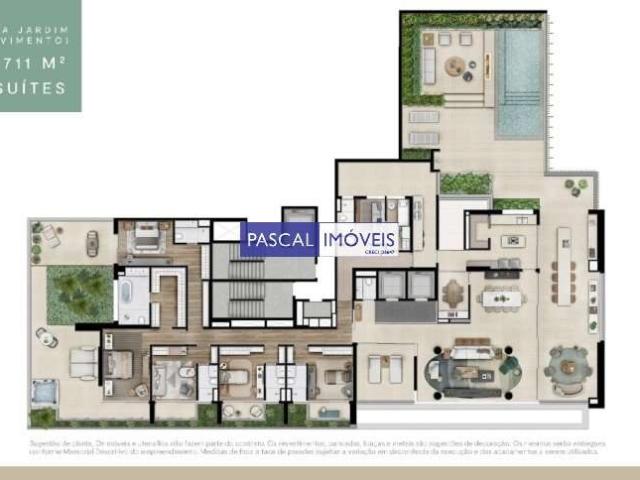 Apartamento para Venda em São Paulo/SP Vila Nova Conceição 5 Quartos