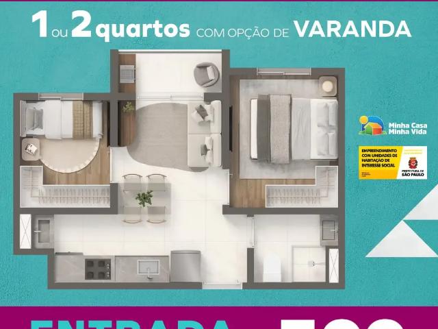 Apartamento para Venda em São Paulo/SP Vila Socorro 1 Quartos