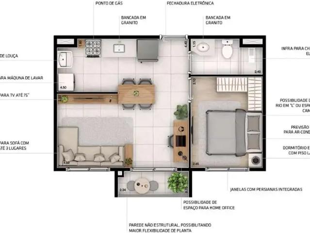 Apartamento para Venda em São Paulo/SP Vila Sônia 1 Quartos