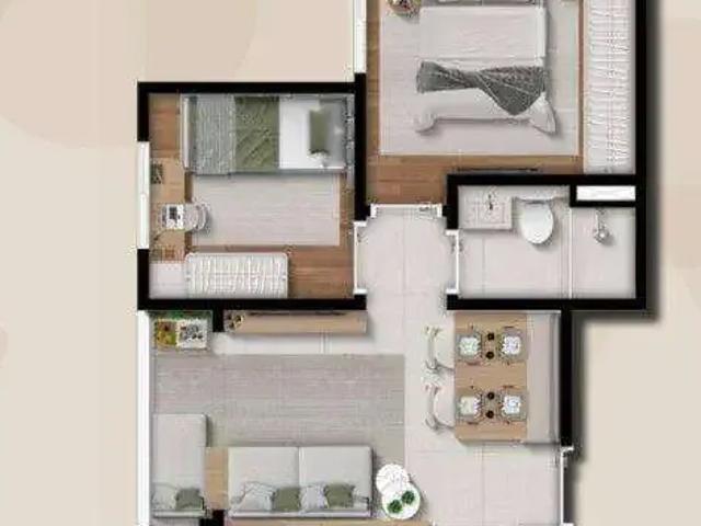 Apartamento para Venda em São Paulo/SP Vila Prudente 2 Quartos