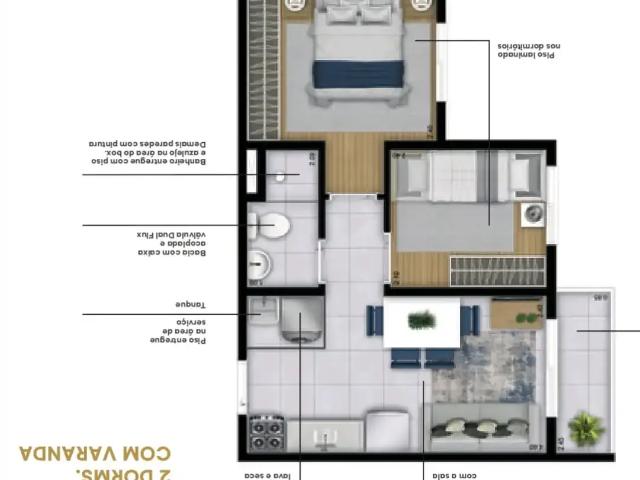 Apartamento para Venda em São Paulo/SP Vila Prel 2 Quartos