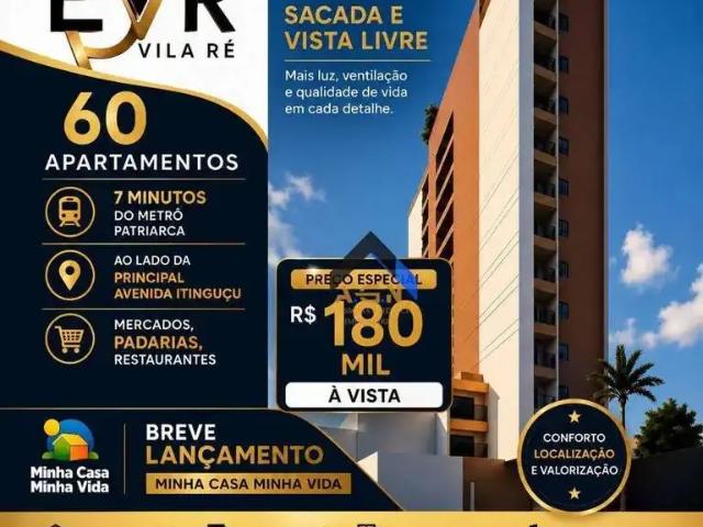 Apartamento para Venda em São Paulo/SP Vila Ré 2 Quartos